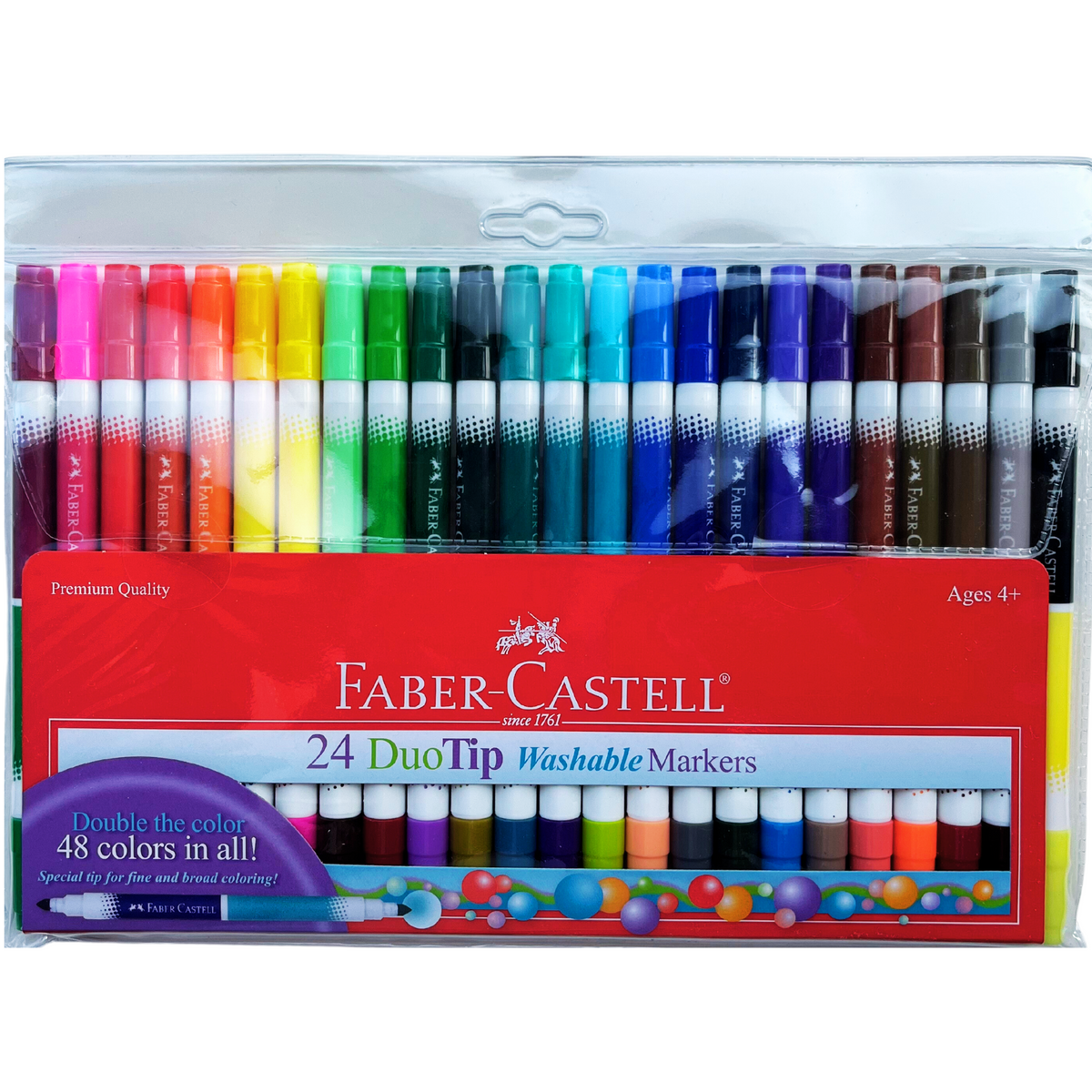 Faber-Castell 24 DuoTip Washable Markers – dabblesack